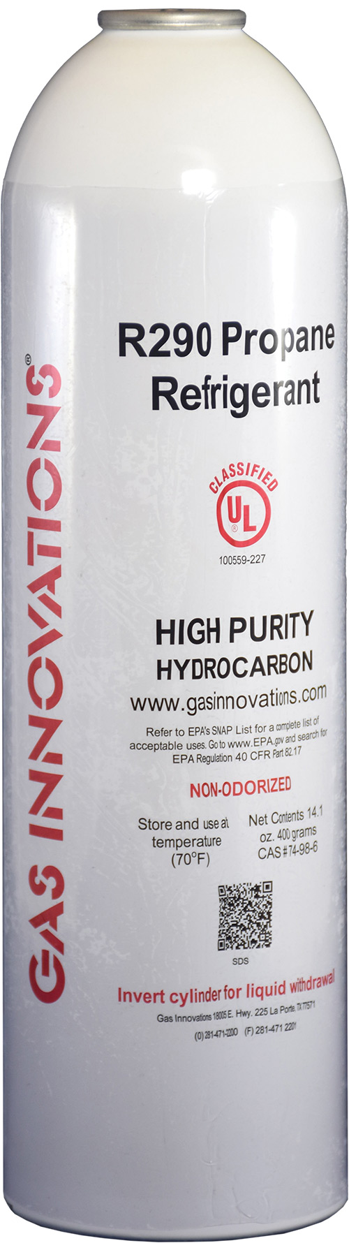 R290 (UL Classified) - Gas Innovations