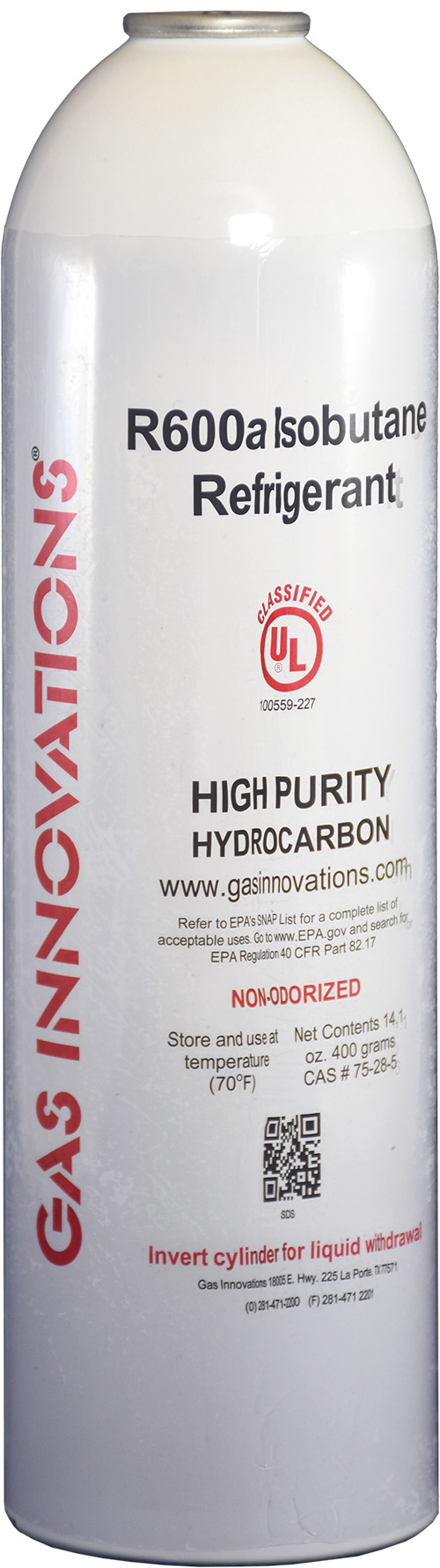 R600a (UL Classified) - Gas Innovations